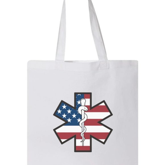Bags | Colored Emt Fire Fighter Fire Rescue American Flag Design | Poshmark